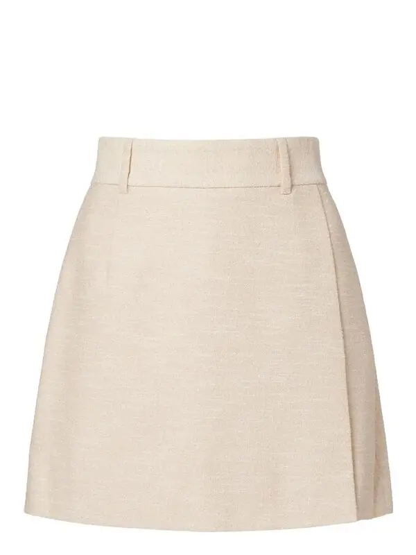 Rebecca Vallance Winnie Tweed Skort - Beige