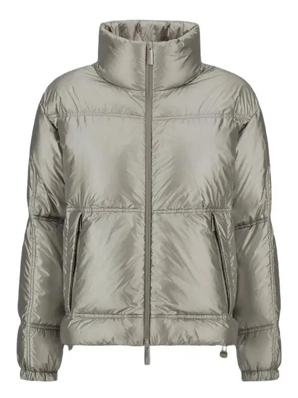 Herno Metallic Shield Down Jacket With Titanium Coating - Grey