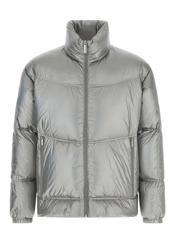 Herno Metallic Shield Down Jacket With Titanium Coating - Grey