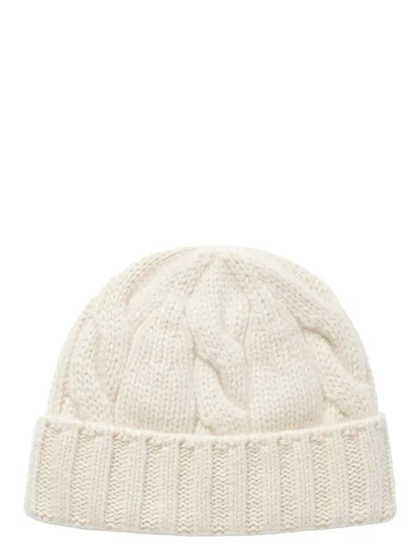 Loro Piana Cable-knit Cashmere Beanie - Cream
