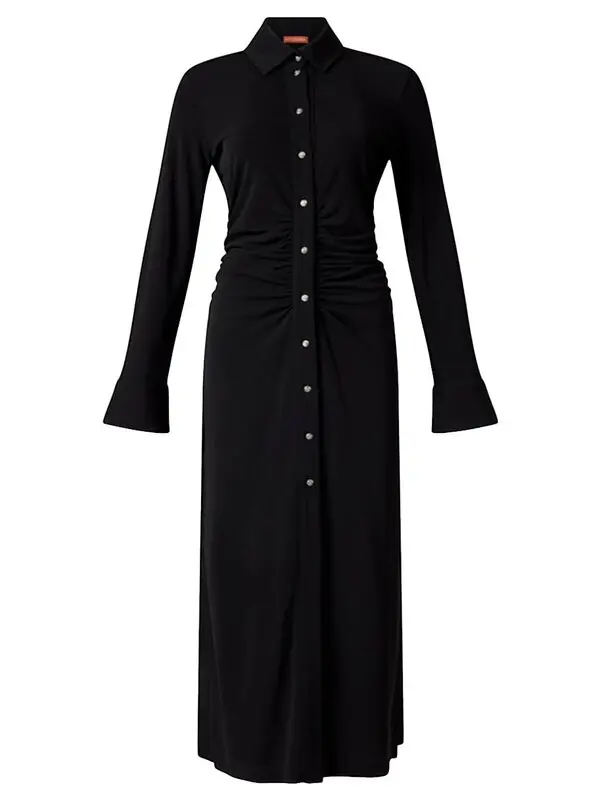 Altuzarra Claudia Ruched Shirtdress - Black