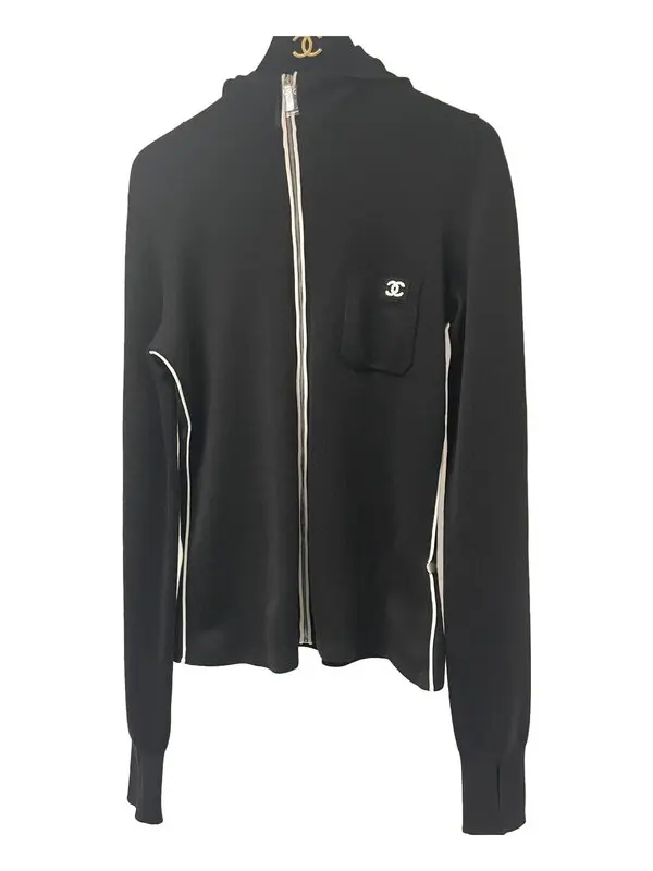 Chanel Sports Zip Up - Black