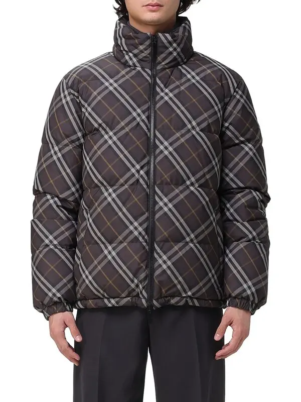 Burberry Quilted Checked Jacket - Brown