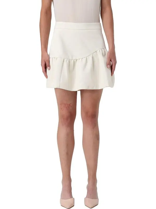 Pinko Ruffle Mini Skirt - White