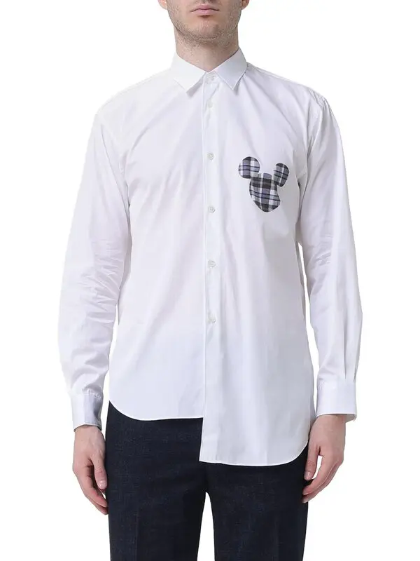 Comme Des Garçons Long Sleeve Shirt - White