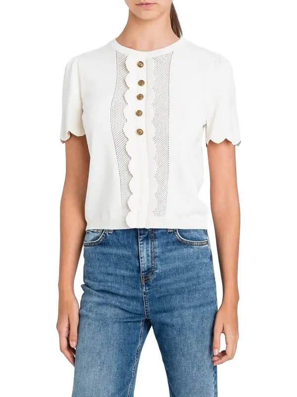 TWINSET Button-down Top - Yellow Cream