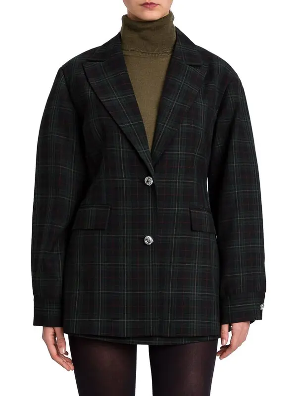 TWINSET Plaid Jacket - Green