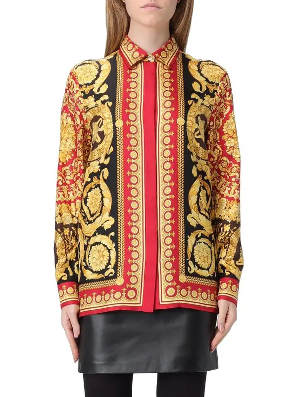 Versace Printed Shirt - Burgundy