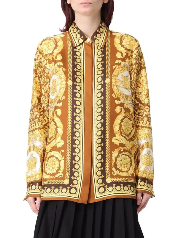 Versace Printed Silk Shirt - Multicolor