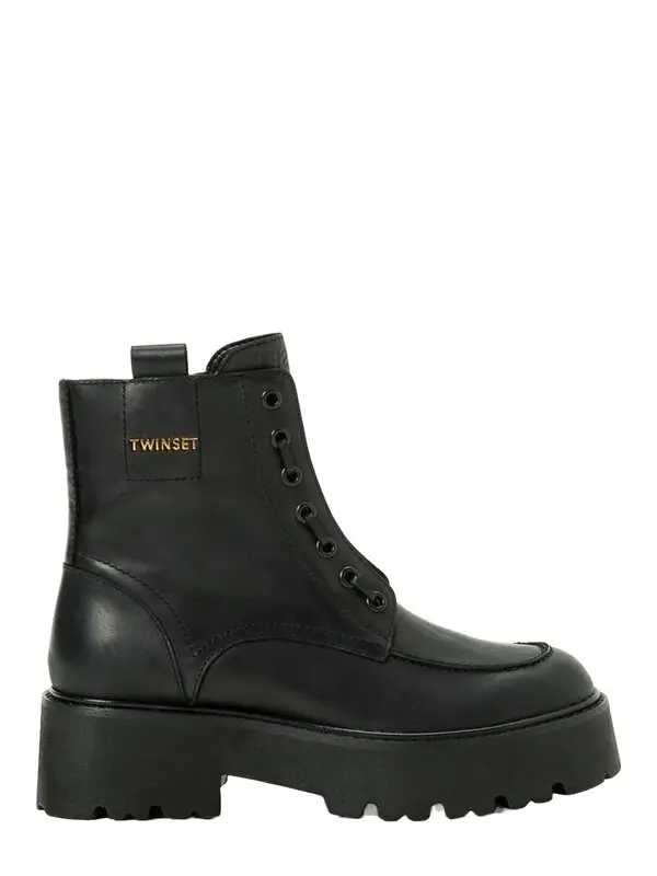TWINSET Lace-up Boots - Black