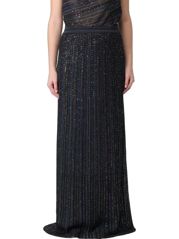 Missoni Striped Maxi Skirt - Black