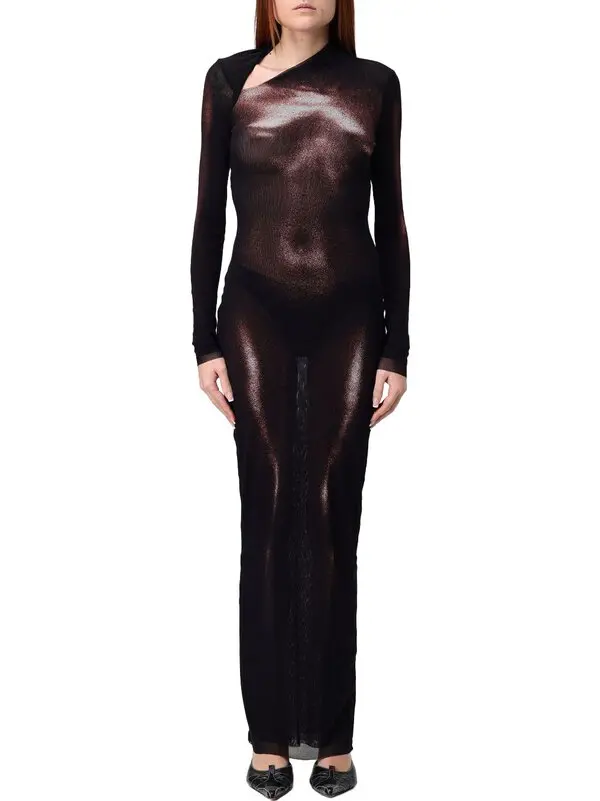 Jean Paul Gaultier Long Sleeve Dress - Brown