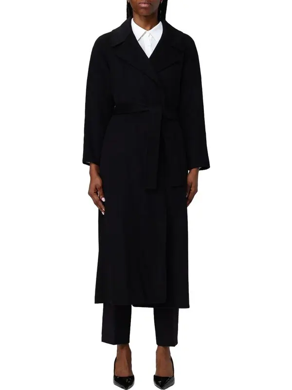 PALTO' Belted Coat - Black