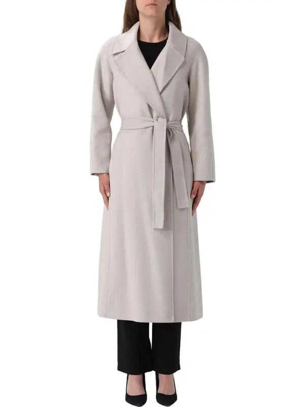 PALTO' Belted Coat - White
