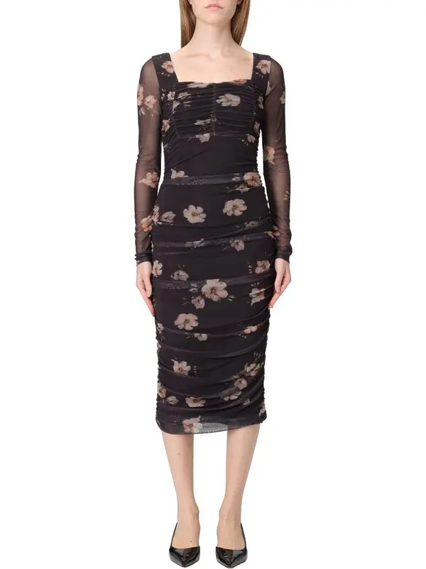 MAR DE MARGARITAS Floral Print Dress - Black