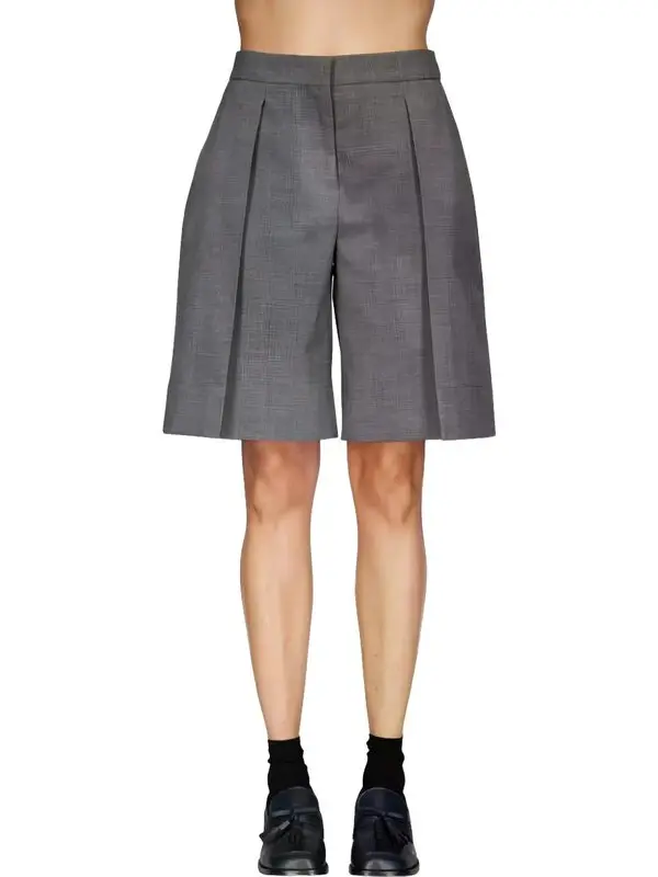 Vivetta Pleated Bermuda Shorts - Grey
