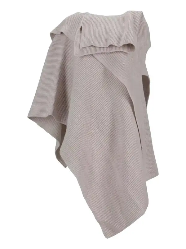 NICCOLO PASQUALETTI Mistero Poncho - Neutrals