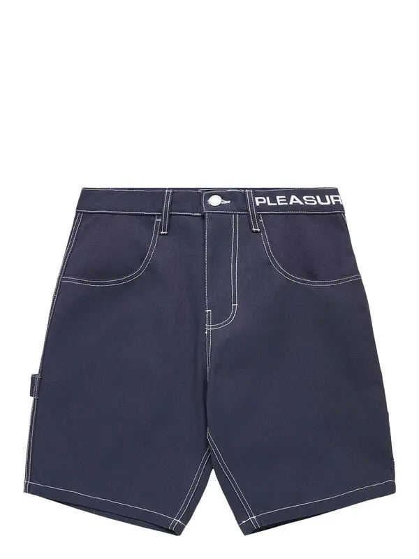 PLEASURES Kort Painter Shorts - Blue