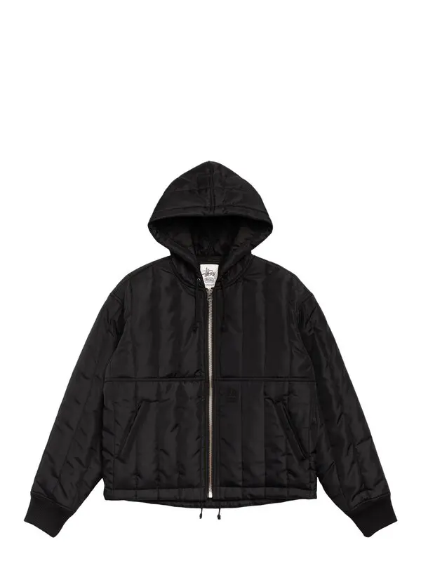 StÜssy Quilted Nylon Work Jacket - Black
