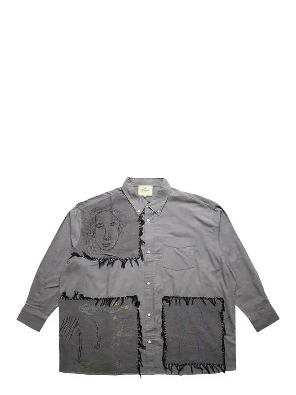 GLASS CYPRESS Faces Shirt - Grey