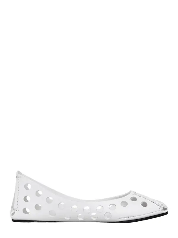 Alaïa Perfo Ballerinas - White