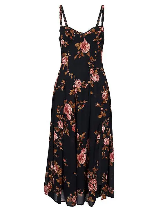 REFORMATION Katara Floral-print Woven Midi Dress - Ballad