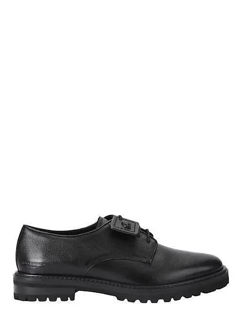 Kurt Geiger Cleated Leather Derby Shoes - Black