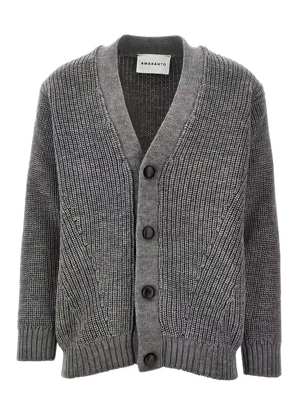 AMARÁNTO Buttoned Cardigan - Grey