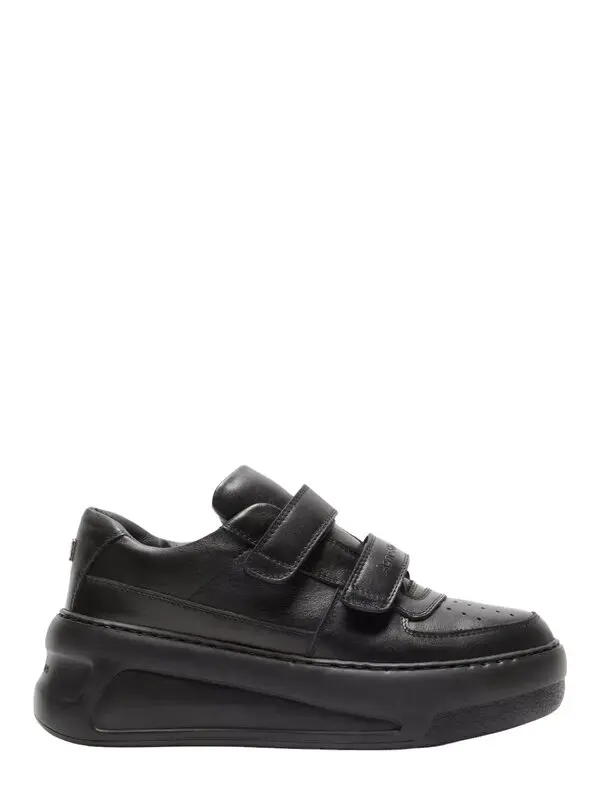 Acne Studios Touch-strap Platform Sneakers - Black