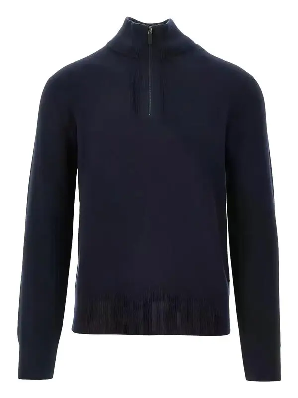 Zegna Zip Sweatshirt - Blue