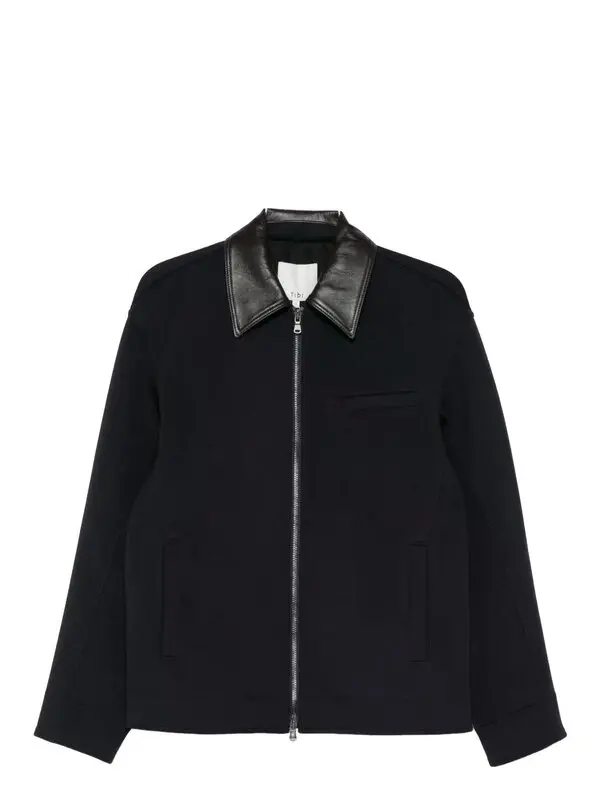 Tibi Contrast-collar Jacket - Blue