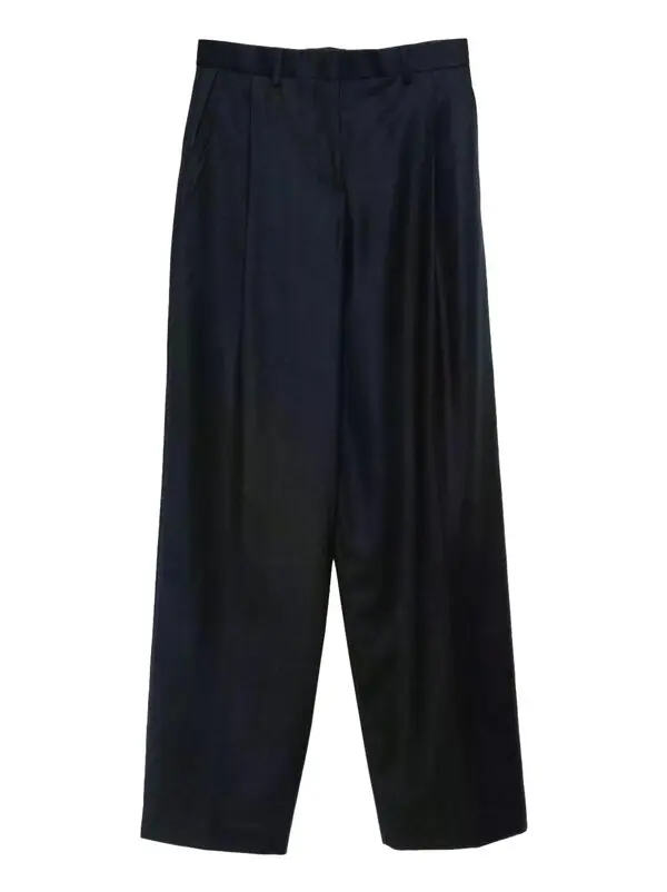 Paul Smith Concealed Fastening Pleated Trousers - Blue