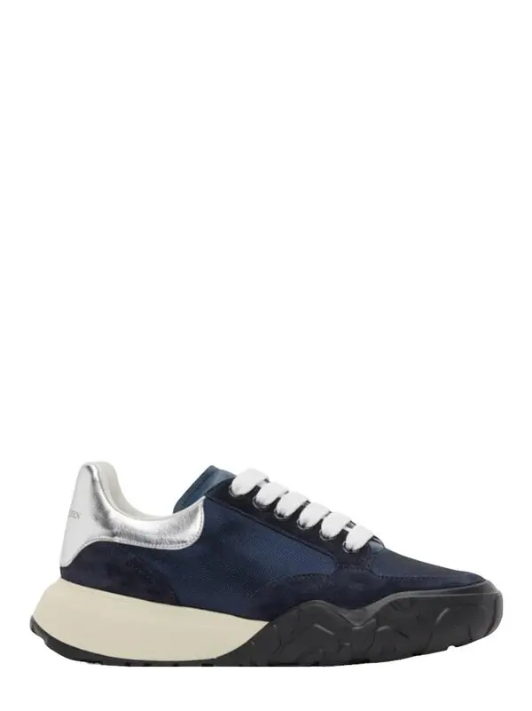 Alexander McQueen Court Trainer - Blu Navy Blue/silver