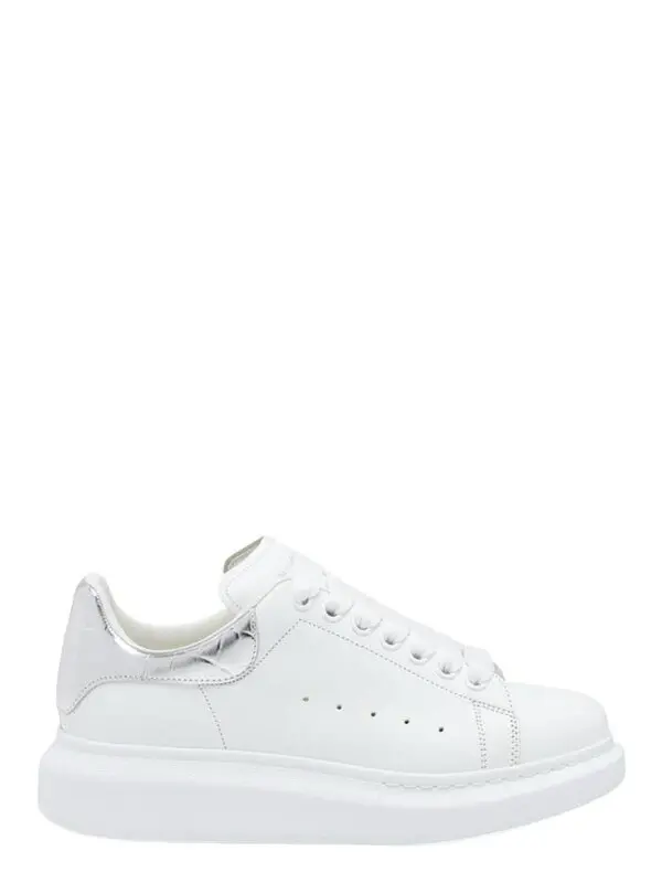 Alexander McQueen Oversized Croc - White/silver