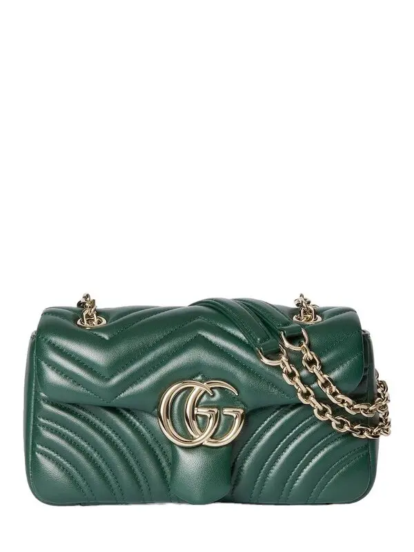 Gucci Gg Marmont Small Shoulder Bag - Green