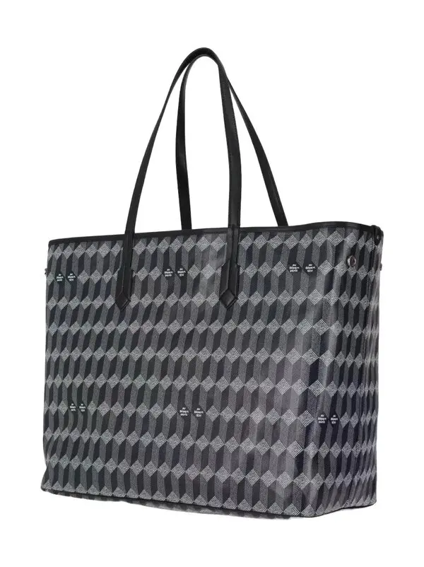 AU DEPART No. 55 Geometric Tote Bag - Black