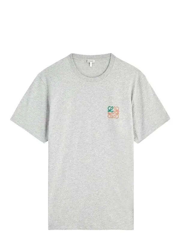 Loewe Anagramembroidered T-shirt - Grey