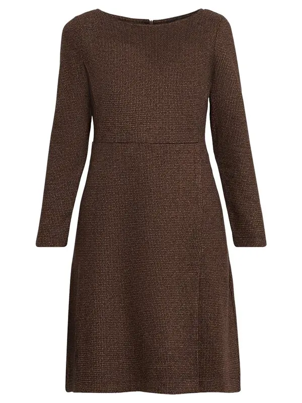 Max Mara Balocco Jacquard Jersey Dress - Brown