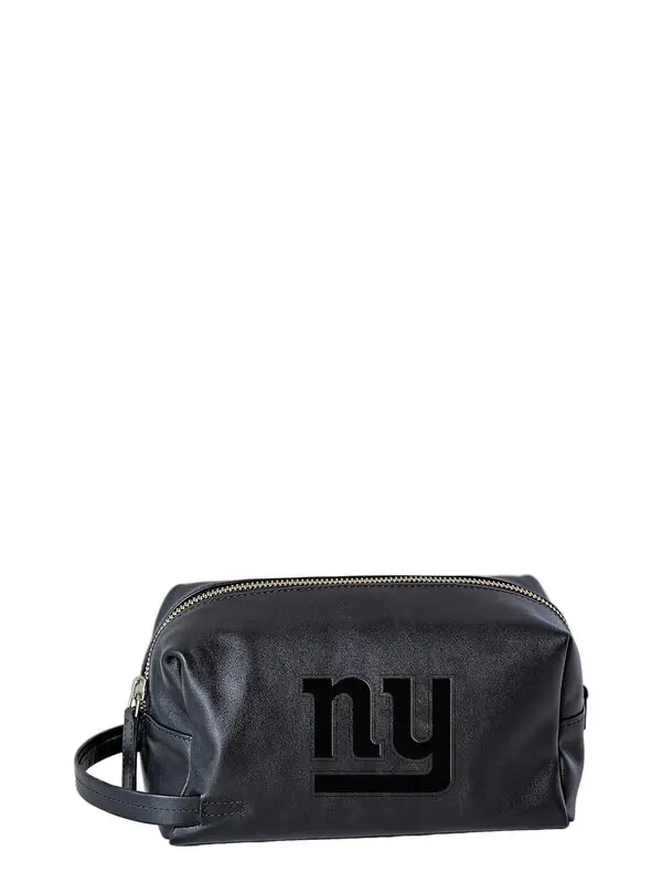 EVERGREEN Leather Toiletry Bag With Embossed Logo - One-color