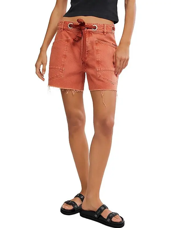 Free People Moxie Denim Shorts - Sunset