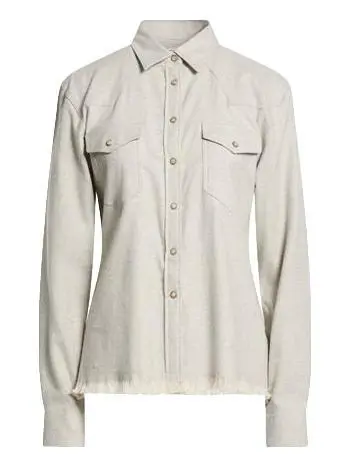 Eleventy Light Cotton Flannel Shirt - Grey