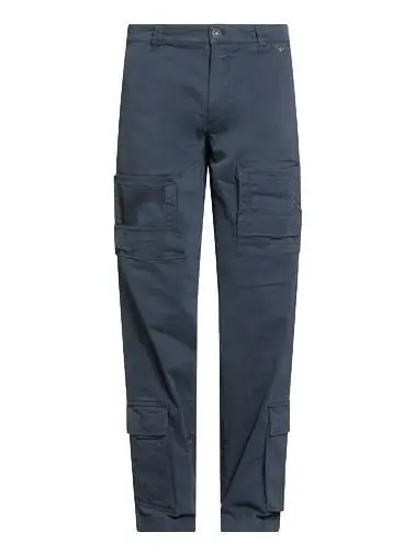 AERONAUTICA MILITARE Cotton-elastane Cargo Pants - Blue