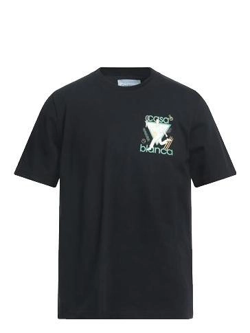Casablanca T-shirt Size Organic Cotton - Black