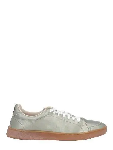Moma Platinum Leather Sneakers - Grey