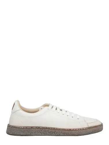 Moma Platinum Leather Sneakers - White