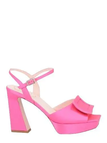 ROGER VIVIER Lime Heeled Sandals - Pink