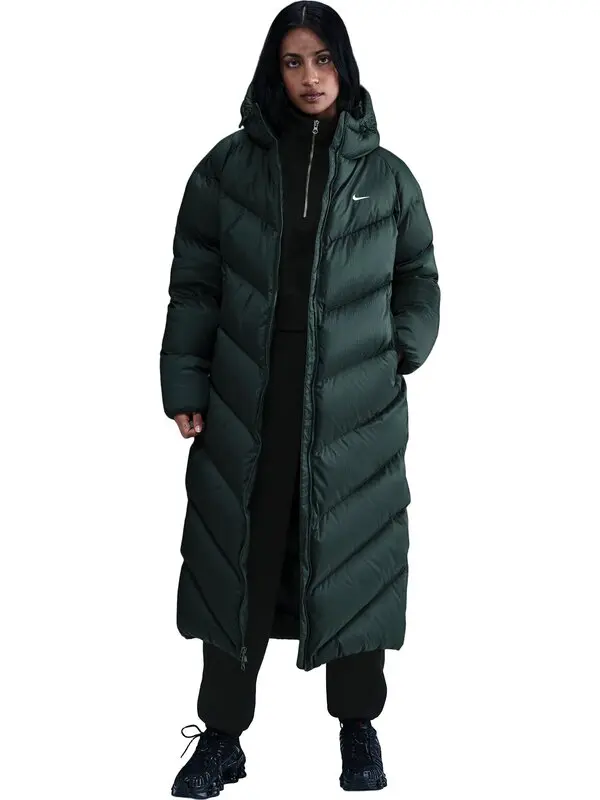 Nike Sportswear Windpuffer Storm-fit Loose Hooded Down Parka - Green