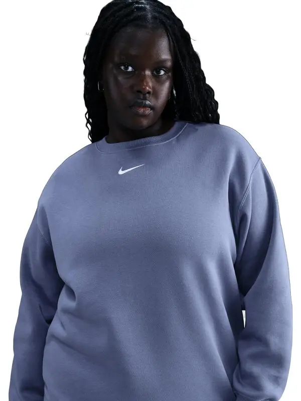 Nike Sportswear Phoenix Fleece Oversized Crew-neck Sweatshirt - Blue