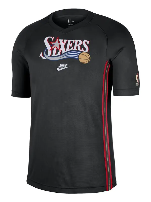 Nike Philadelphia 76ers 2025/26 Hardwood Classics Nba Dri-fit Short-sleeve Top - Black