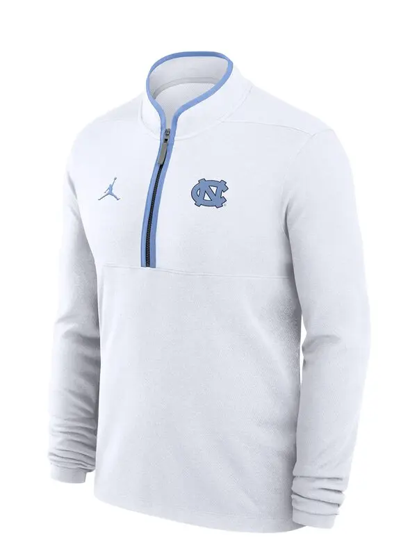 Nike North Carolina Victory Jordan Brand Dri-fit College Half-zip Top - White